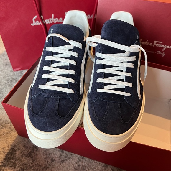 Salvatore Ferragamo | Shoes | Salvatore Ferragamo Gancini Borg Blue ...